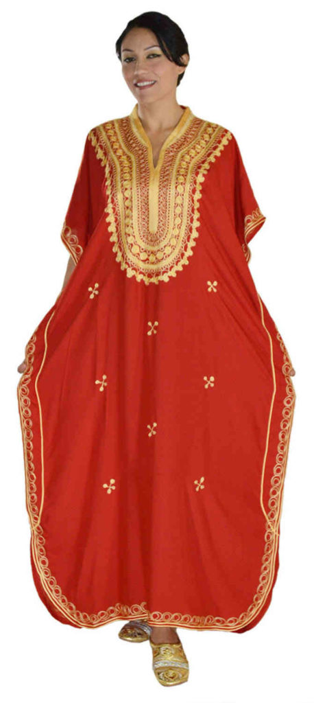Kaltoum Caftan Red - Treasure of Morocco