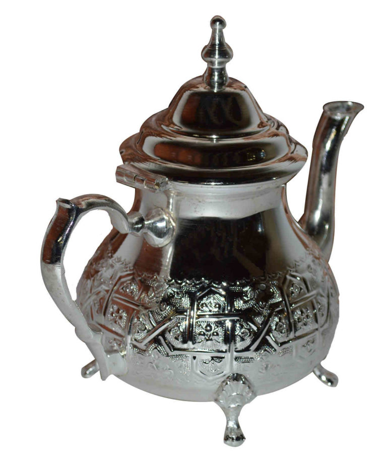 Hand carved Fez Serving Tea Pot - Treasure of Morocco