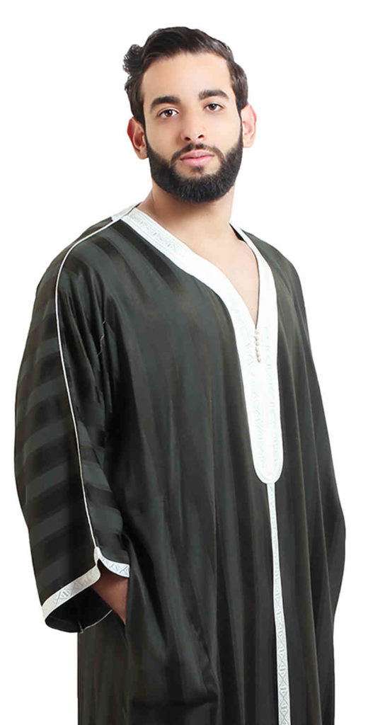 Jouhara Handmade Caftan Black - Treasure of Morocco