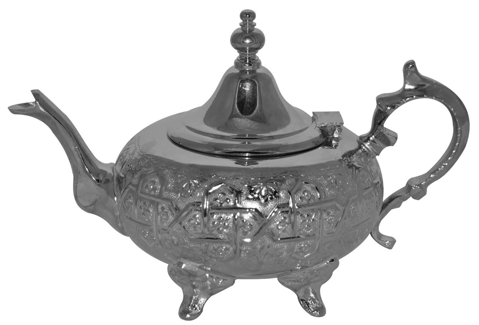 Fez Hand Carved Serving Tea Pot - Treasure of Morocco