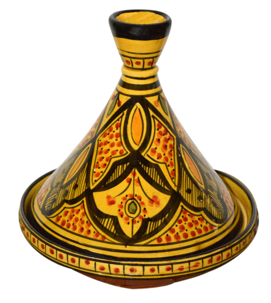 Serving Tagine Safi Yellow Small 8" - Treasure of Morocco
