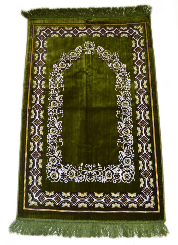 Sana Prayer Rug Green Olive - Treasure of Morocco